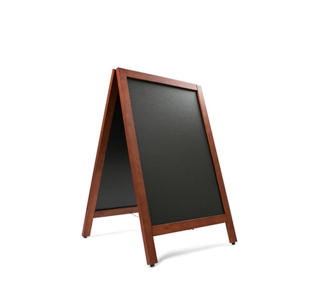 Dark Wood Chalk Pavement Sign (55 x 85 cm) - display-sign.co.uk