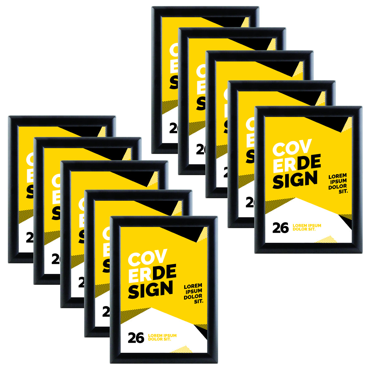 A4 25mm Poster Snap Frame - Black - display-sign.co.uk